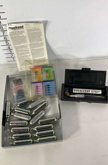 Swoosh drain gun refill cartridges,acid moisture test tubes and soil ...