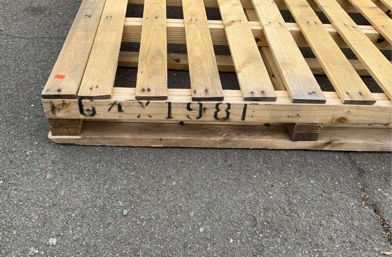 Heavy duty pod pallet, 64”x198” or 16 foot long, 2x4 board framed real ...