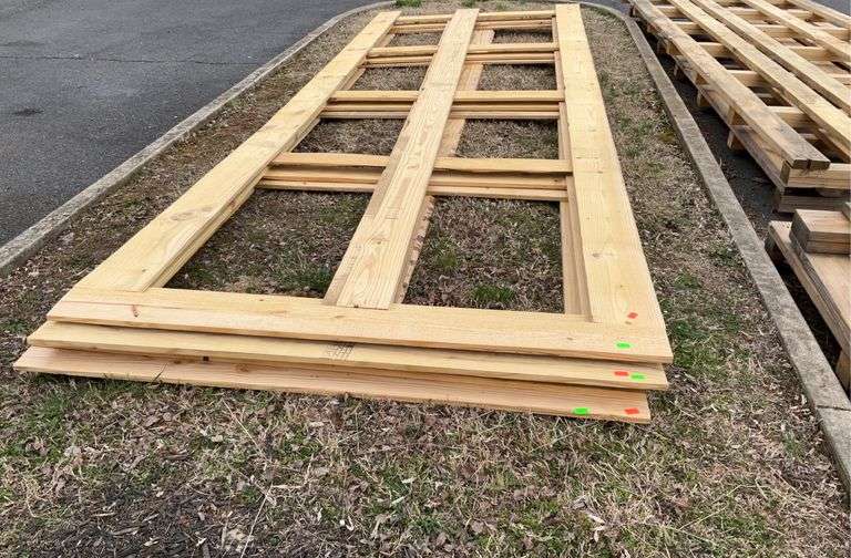 3-Big wood Panels, 1x7” pine board made. 64x198” long or 16.5 foot ...