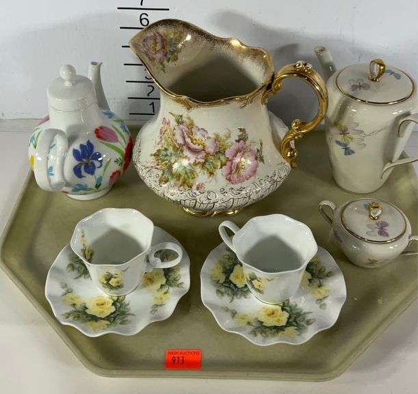 Heinrich Germany teapot,Bavaria Germany creamer and sugar,Kanzo Japan ...