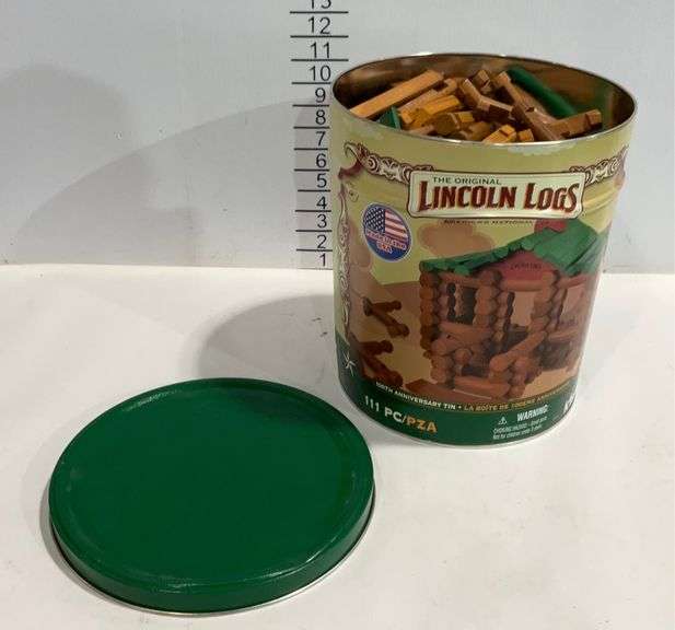 The Original Lincoln Logs in the 100th anniversary Tin - Hash Auctions