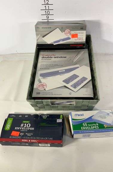 Cloth bin with envelopes - Hash Auctions