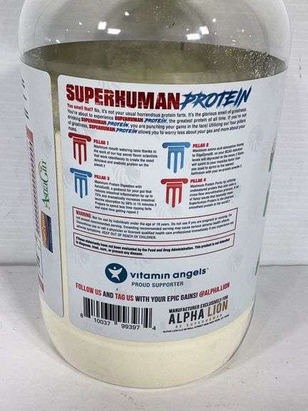 Alpha Lion Hulk Milk Super Human Whey Protein Isolate, Vanilla Ice ...