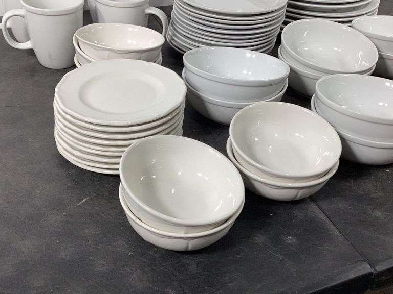 Home Porcelain Dinnerware & some Farberware French Buffet, includes ...