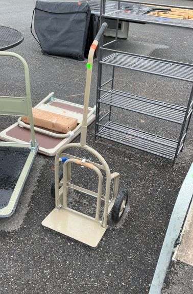Hand Dolly, single grip handle, bar flips down for box moving, like new ...