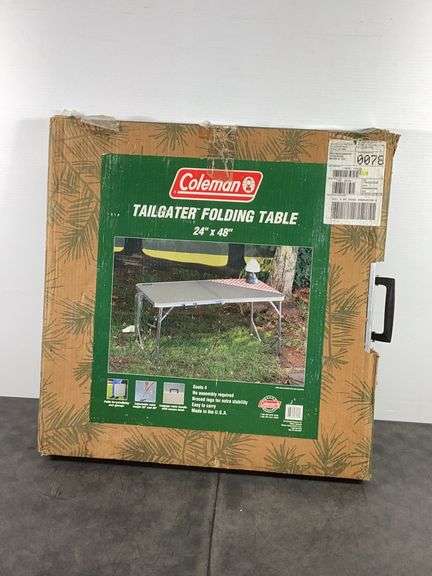 Coleman Tailgater Folding Table 24”x48” - Hash Auctions