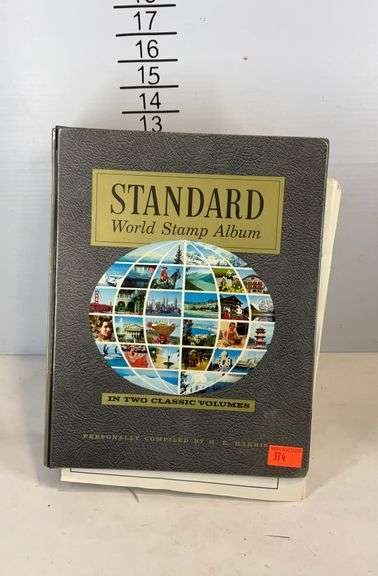 Standard world stamp album by H.E. HARRIS - Hash Auctions