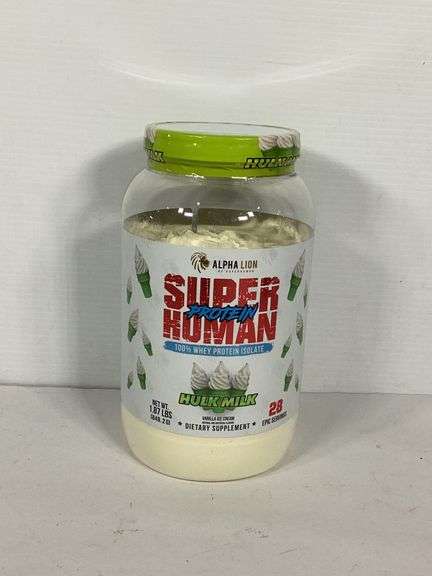 Alpha Lion Hulk Milk Super Human Whey Protein Isolate, Vanilla Ice ...