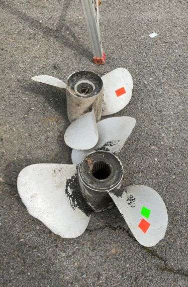 Two outboard motor Props, used condition as shown - Hash Auctions