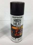 2 Cans of Rust-Oleum High Heat Flat Black Ceramic Coating - Hash Auctions