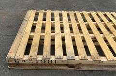 Heavy duty pod pallet, 64”x198” or 16 foot long, 2x4 board framed real ...