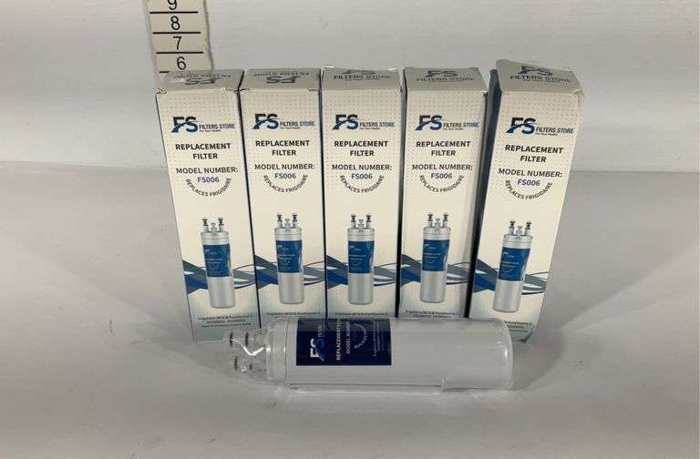 Five FS replacement filters, FS006, new in boxes - Hash Auctions