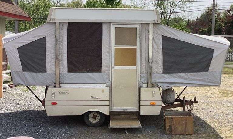 (Virginia Title in Hand) 1984 Coleman Redwood Pop-up Camper, some water ...