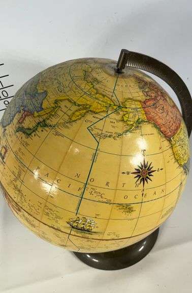 Rand McNally Terrestrial globe Soviet Union - Hash Auctions
