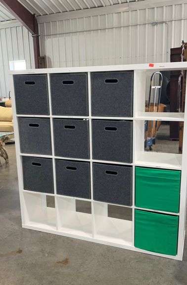 26 hole cubby stand, 58x15.5X58, includes 11 cubes, seller code AL ...