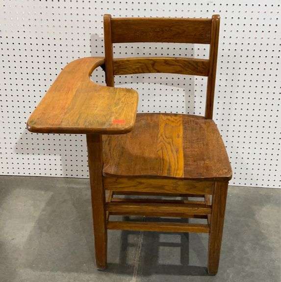 Old style school arm desk - Hash Auctions