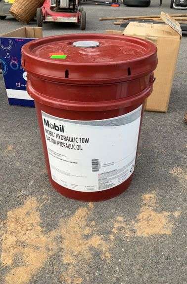 Mobil hydraulic 10W, SAE 10W Hydraulic oil, 5gal. (Unopened) - Hash ...