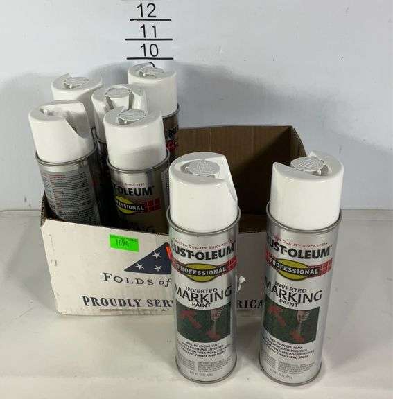 Rust-Oleum inverted parking paint 7 cans - Hash Auctions