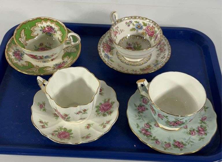 Tea cups Victoria Bone China,Aynsley and Crafton - Hash Auctions