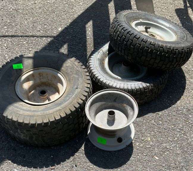 Chen shin tire 15x6.00-6, two hand truck tires 13x5.00-6, extra rim ...