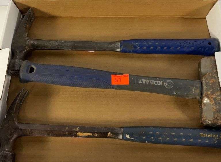 Estwing metal hammers and Kobakt sledge hammer - Hash Auctions