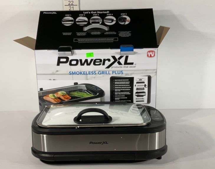 Power XL smokeless grill plus, new in box - Hash Auctions