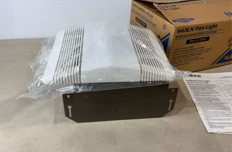 Nutone ceiling fan-light model 663LN - Hash Auctions