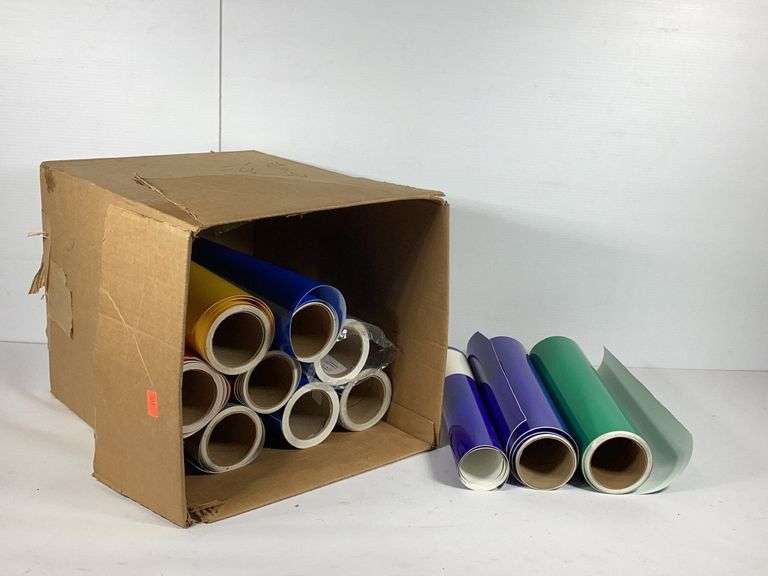 11 Rolls of Misc. Color Vinyl by Visual Workplace - Hash Auctions