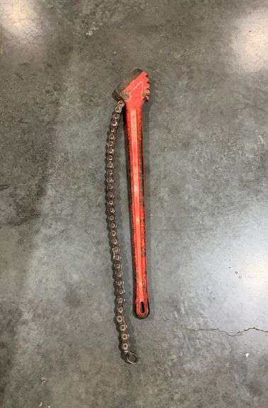 Ridge Tool heavy duty chain pipe wrench C-36 4 1/2” pipe and fittings ...