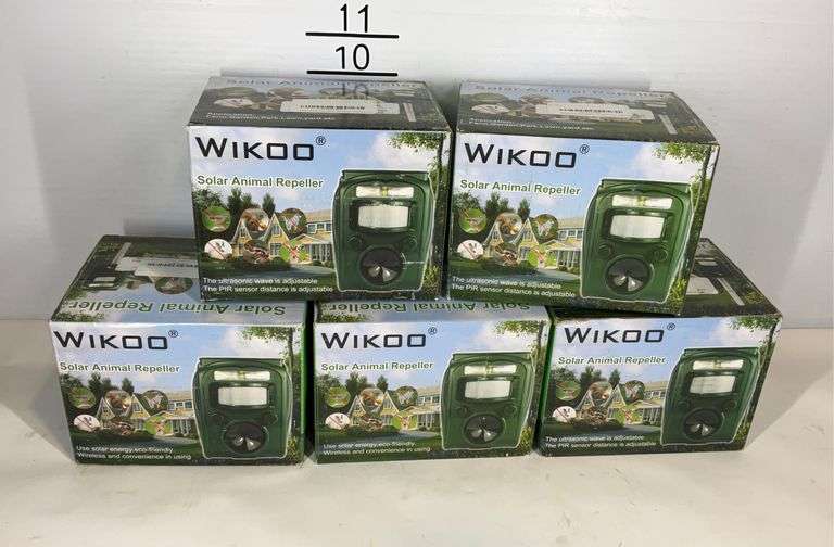Five new Wikoo solar animal repellers - Hash Auctions