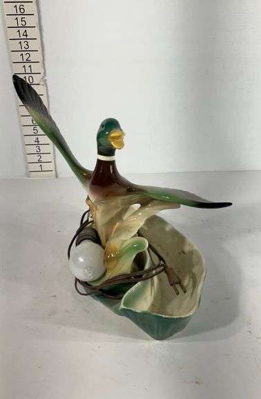 Lane & Co. Van Nuys pottery duck light and planter - Hash Auctions