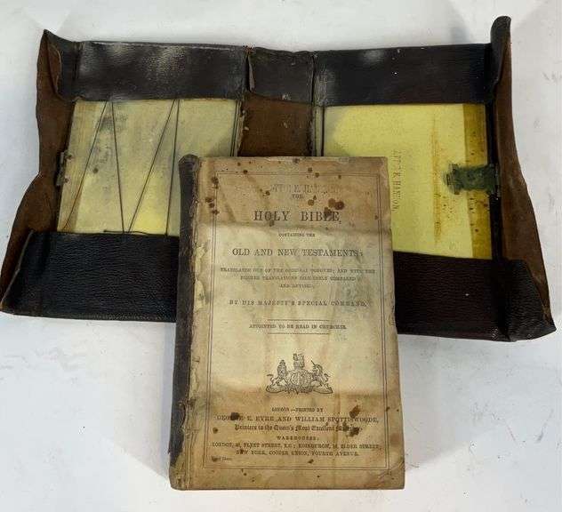 Early bible, old and New Testament printed by George E. Eyre and ...