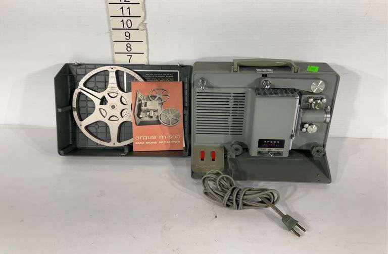 Argus m500 8mm movie projector - Hash Auctions