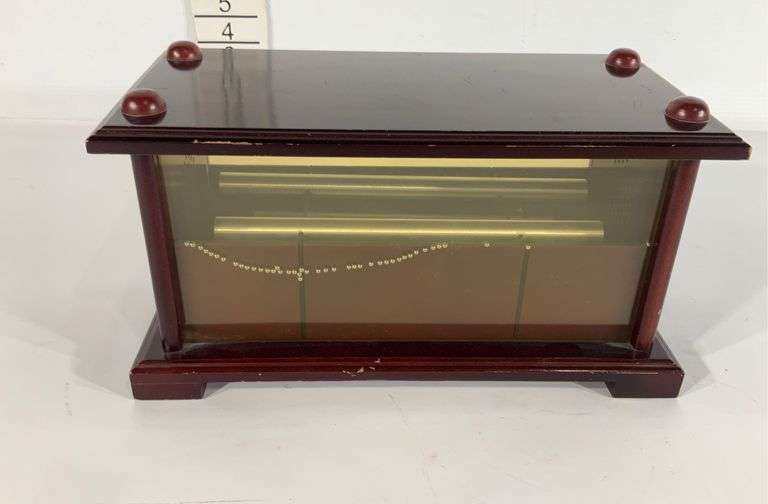 Cherry wood falling rain nature chimes box - Hash Auctions