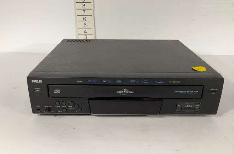 RCA 5 disc changer, powers up - Hash Auctions