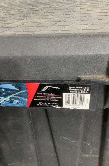 Contico pro tuff bin 37L”x21”Wx20H” no key - Hash Auctions