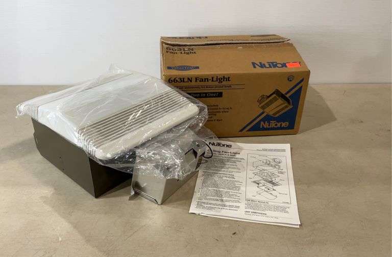 Nutone ceiling fan-light model 663LN - Hash Auctions