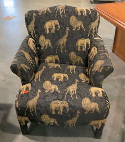 Safari themed den chair - Hash Auctions