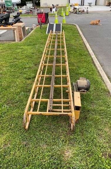 HammerBlow Snowco Hay Elevator portable type, Craftsman 1/2hp electric ...