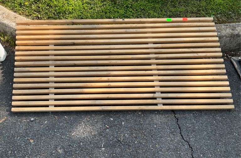 Slatted seat bottom 51”L x 24”W - Hash Auctions