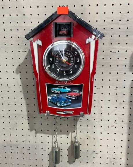 Bel Air Chevy coo coo clock. Bradford Exchange - Hash Auctions