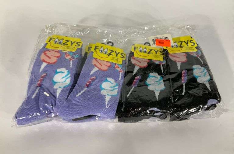 Twelve pairs of foozy’s socks, size 9-11 - Hash Auctions