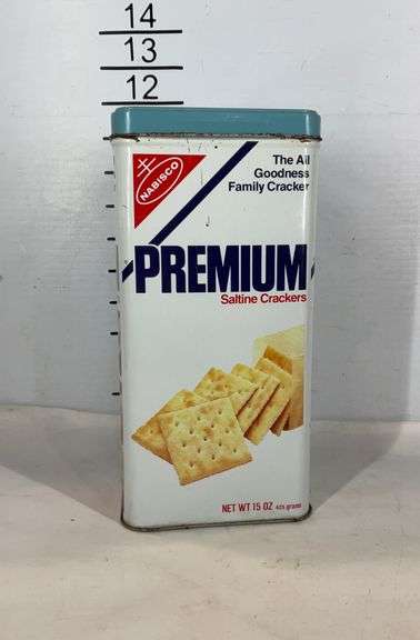 Advertising Nabisco premium saltine cracker tin - Hash Auctions