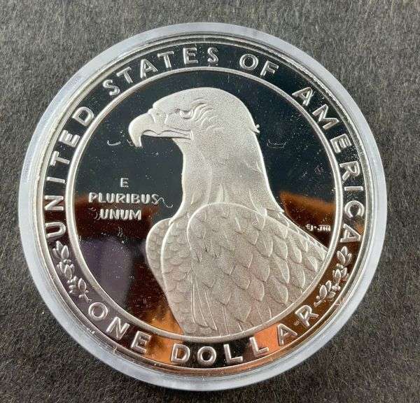 1983 -S US silver dollar coin, Los Angeles XXIII Olympiad - Hash Auctions