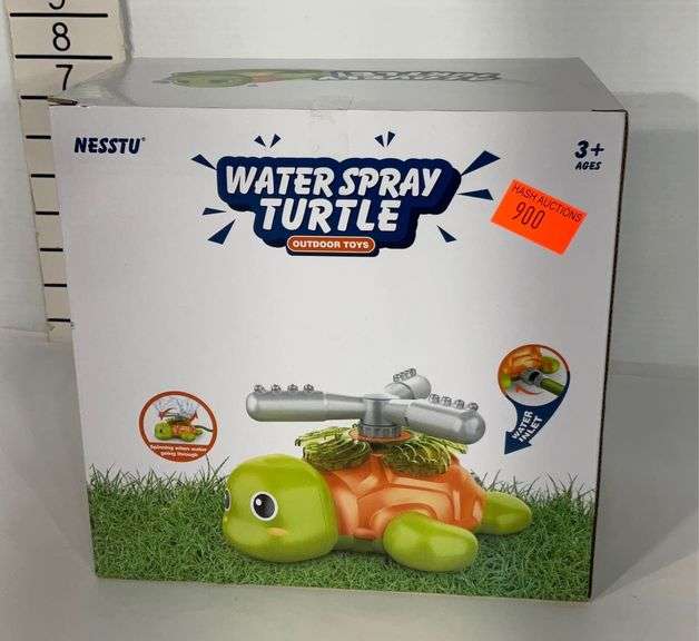 Water spray turtle sprinkler, new in box - Hash Auctions