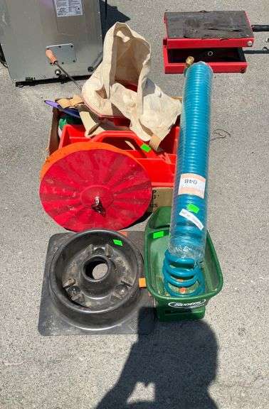 Coil hose, Scott spreader, tool caddy, etc. - Hash Auctions