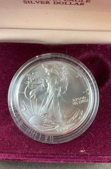 1990 American Eagle Silver Dollar - Hash Auctions