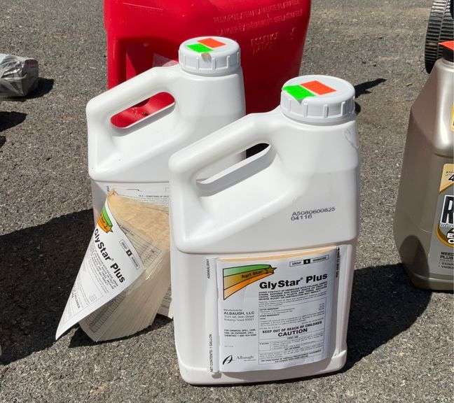 Two full quantity jugs of glystar plus(herbicide) - Hash Auctions
