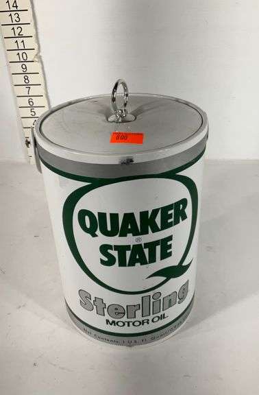Quaker State sterling motor oil ice bucket, Seller code X7 - Hash Auctions