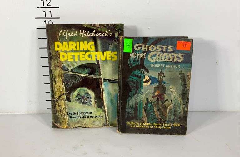 Two horror/mystery books, Alfred Hitchcock’s “Daring Detectives” and ...